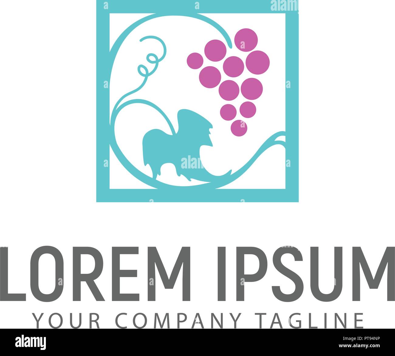 grape logo design concept template Stock Vector Image & Art - Alamy