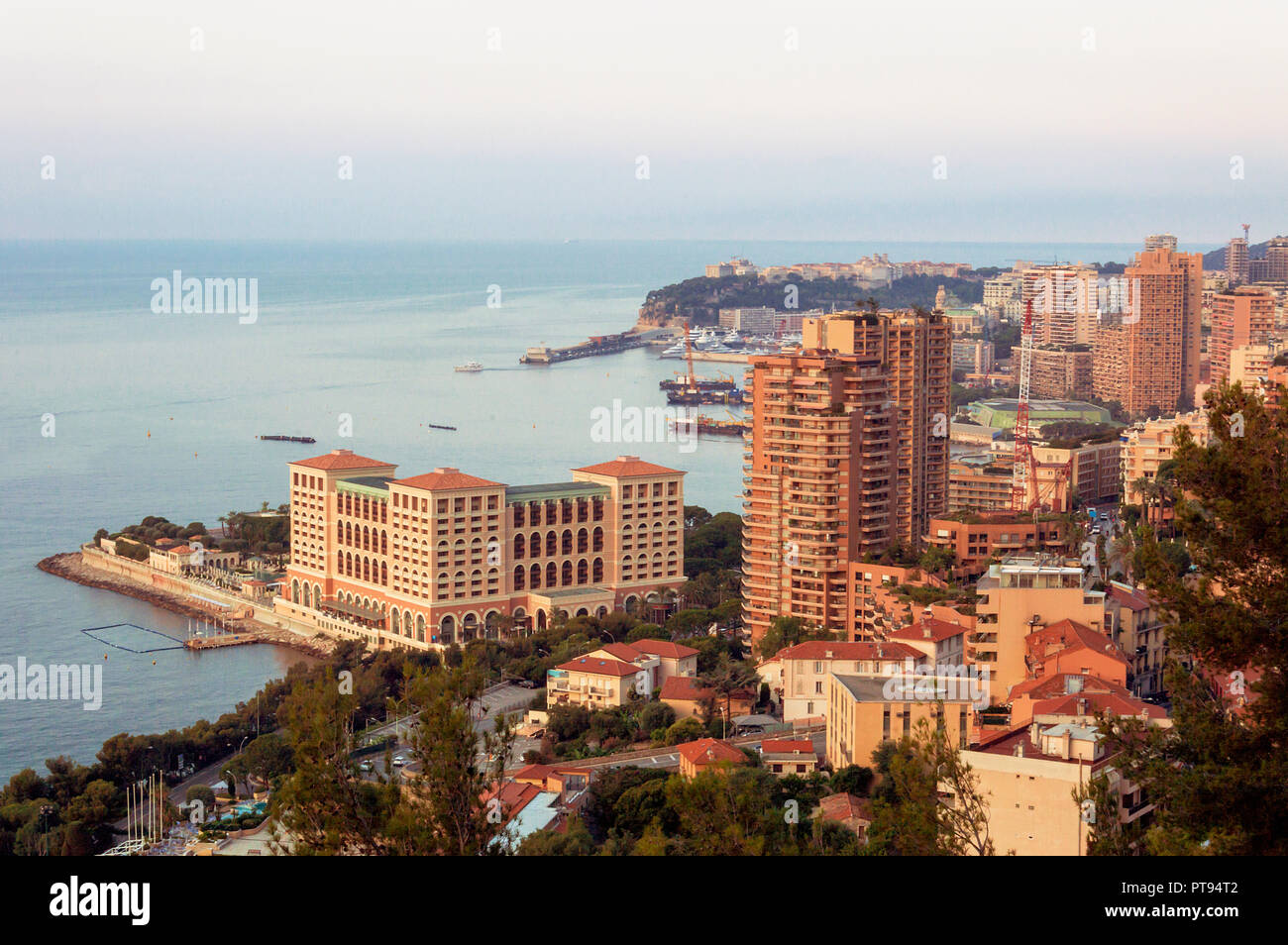 Palaces and skyscrapers of Montecarlo, principality of Monaco just ...