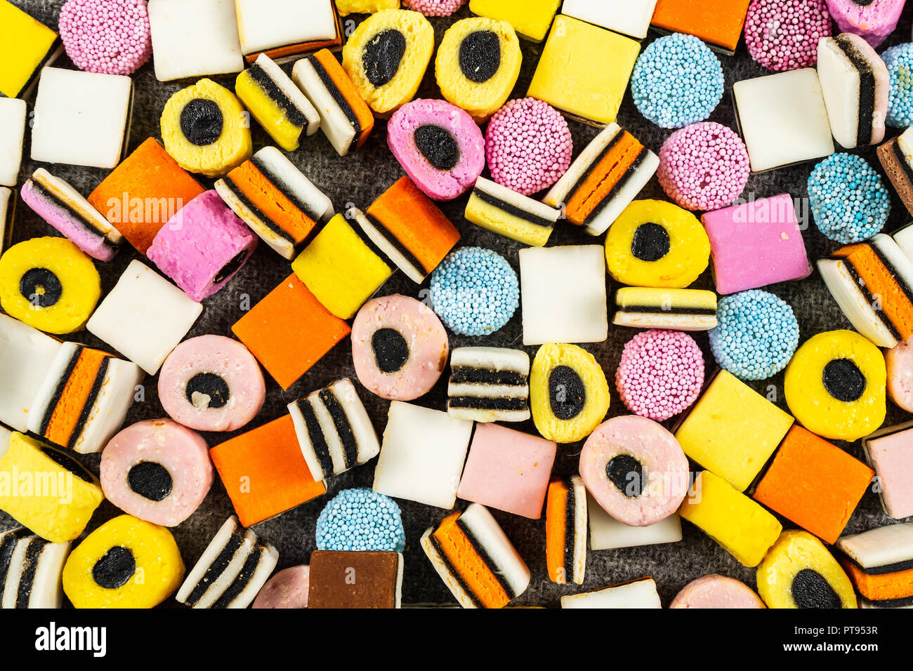 Licorice Candys Background,fall candy on wool blanket Stock Photo - Alamy
