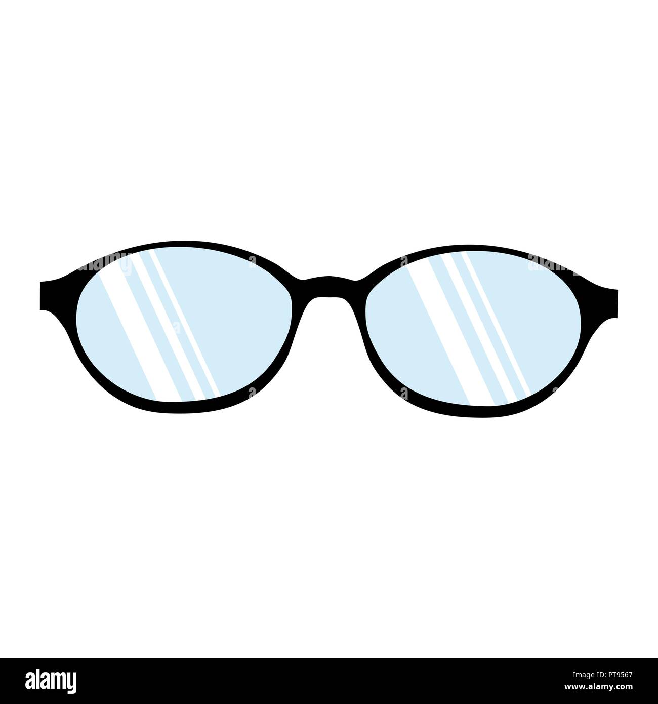 Glasses natural icon symbol on white background Stock Vector Image ...