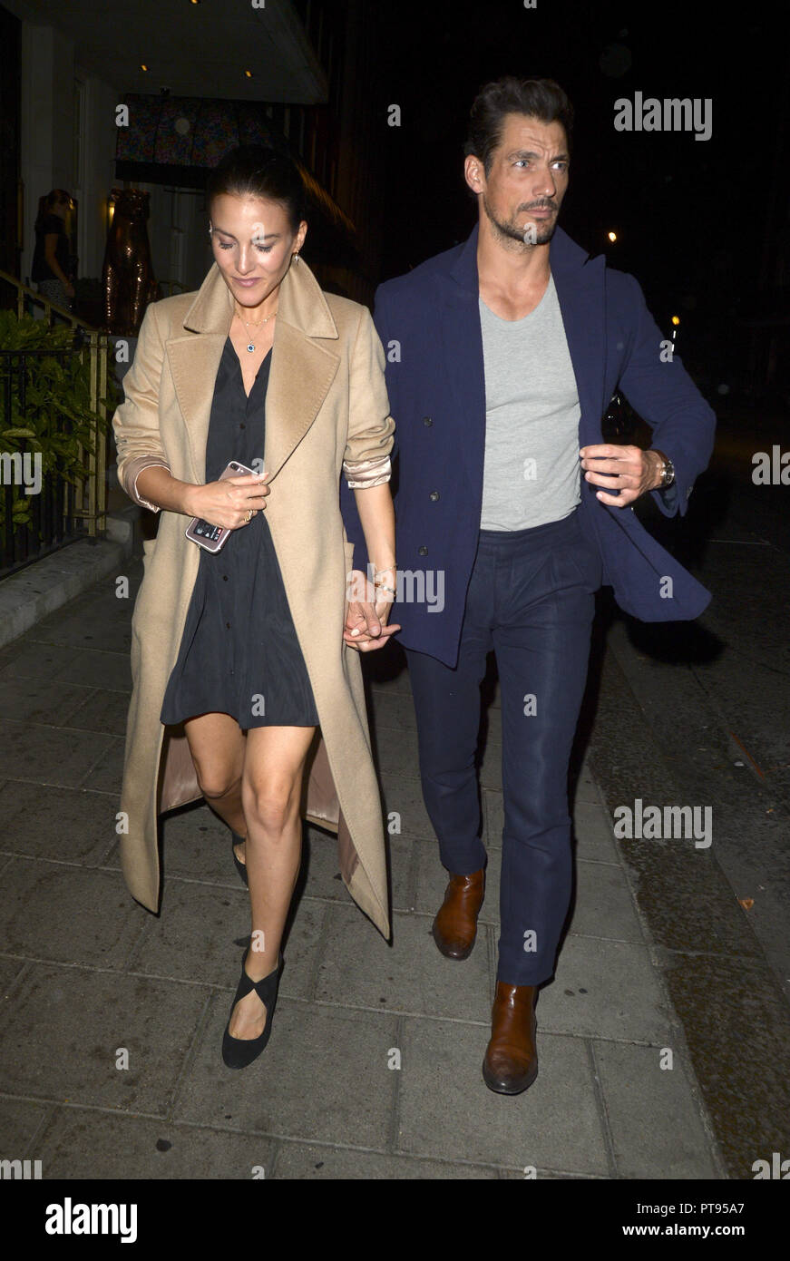 David Gandy and a partner leave Restaurant 34 in Mayfair Featuring ...