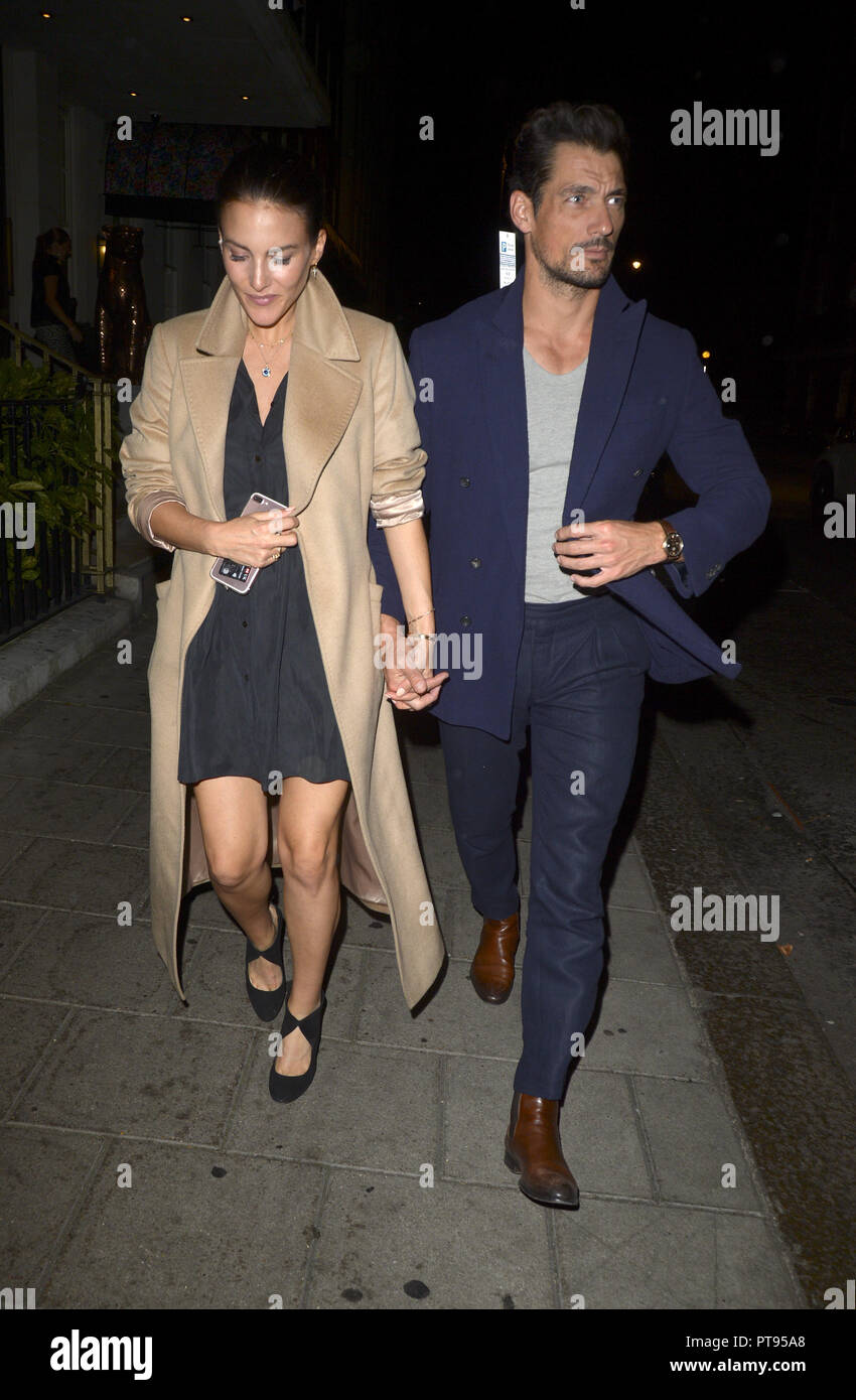 David Gandy and a partner leave Restaurant 34 in Mayfair Featuring ...
