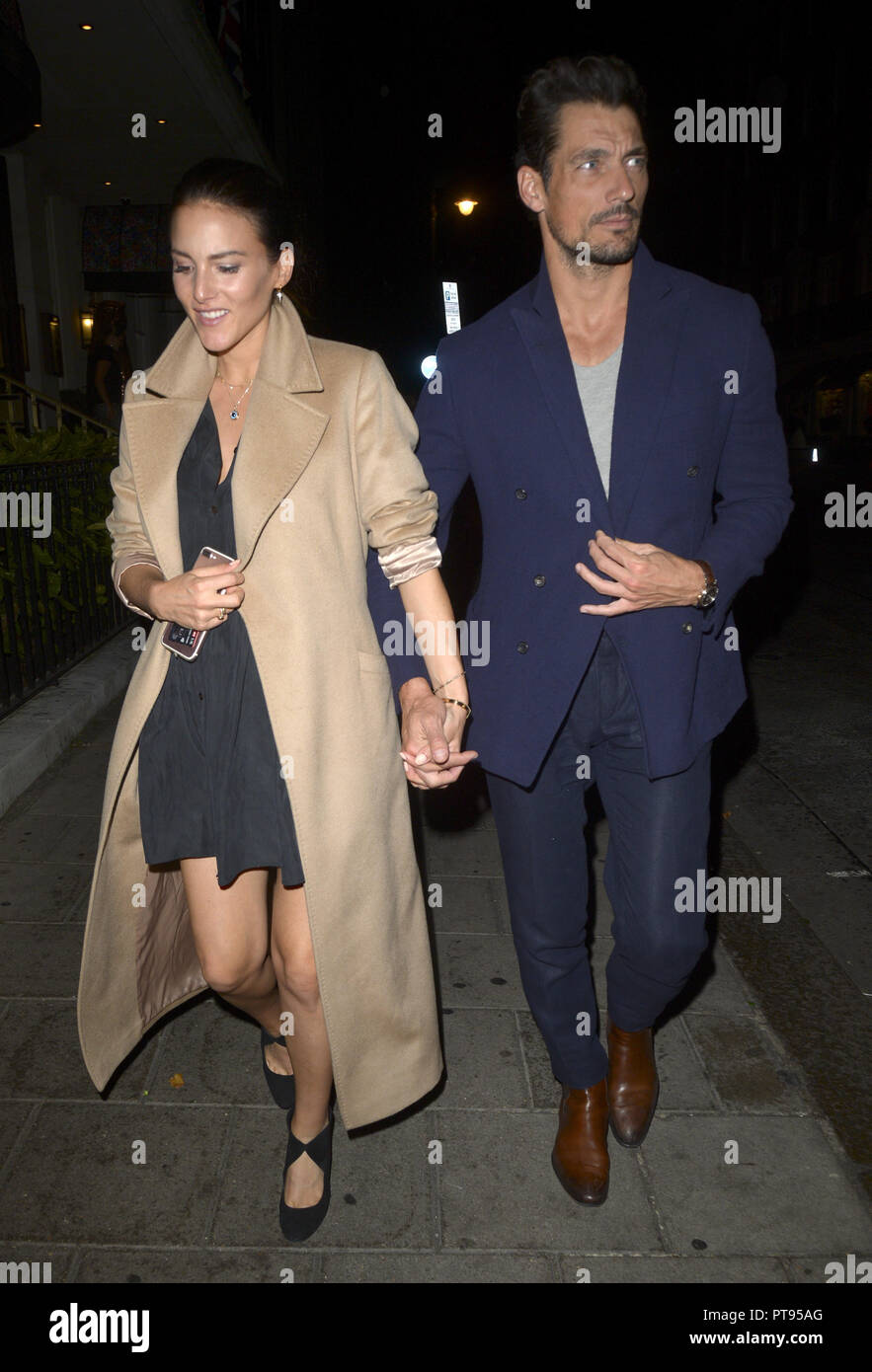 David Gandy and a partner leave Restaurant 34 in Mayfair Featuring ...