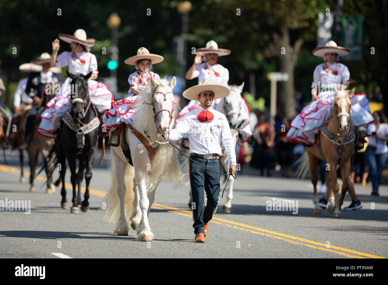 Washington, D.C., USA - September 29, 2018: The Fiesta DC Parade ...