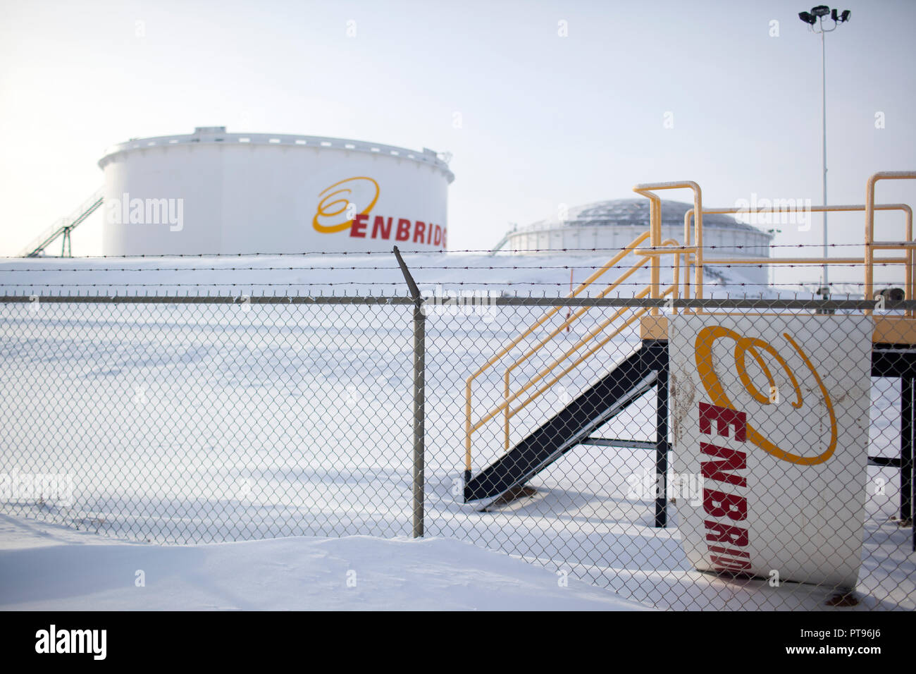 A view of the Hardisty tank farm, which includes TransCanada Hardisty ...