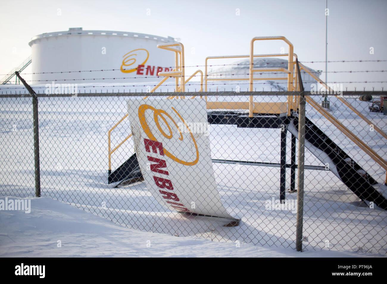 A view of the Hardisty tank farm, which includes TransCanada Hardisty ...