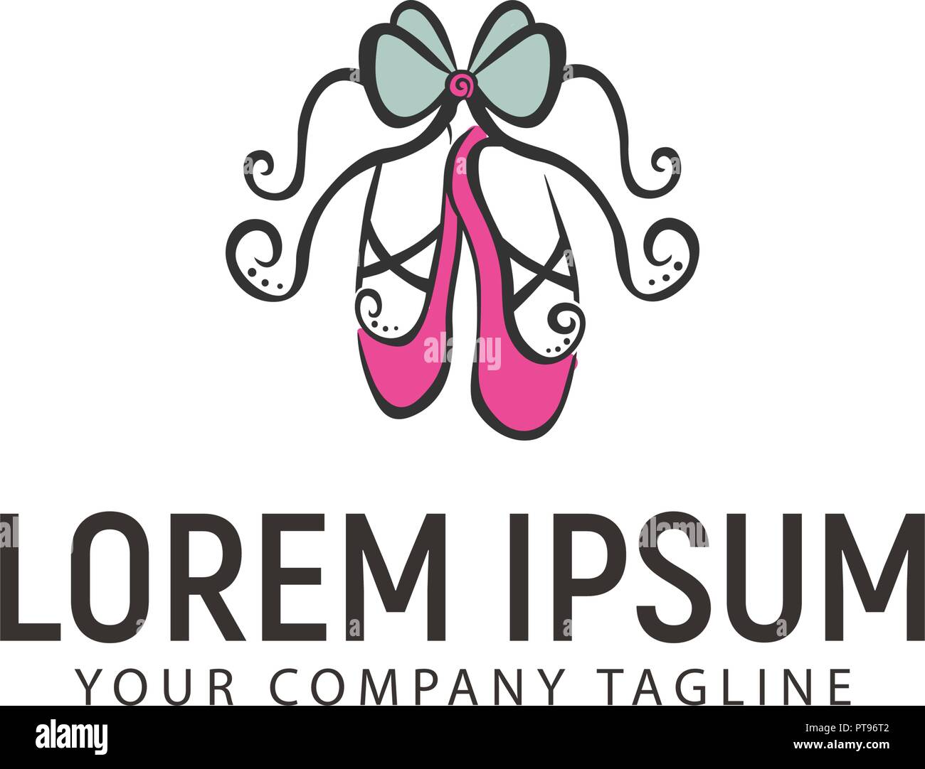 Ballet pointe shoes tutu Stock Vector Images - Alamy