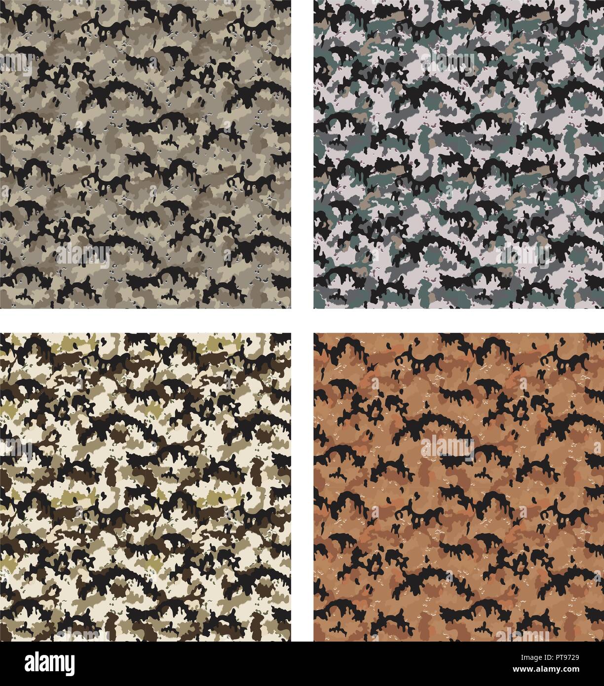 camouflage pattern design with different color Stock Vector Image & Art ...
