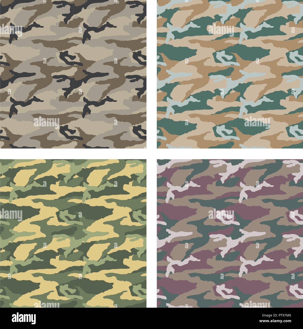 camouflage pattern design with different color Stock Vector Image & Art ...