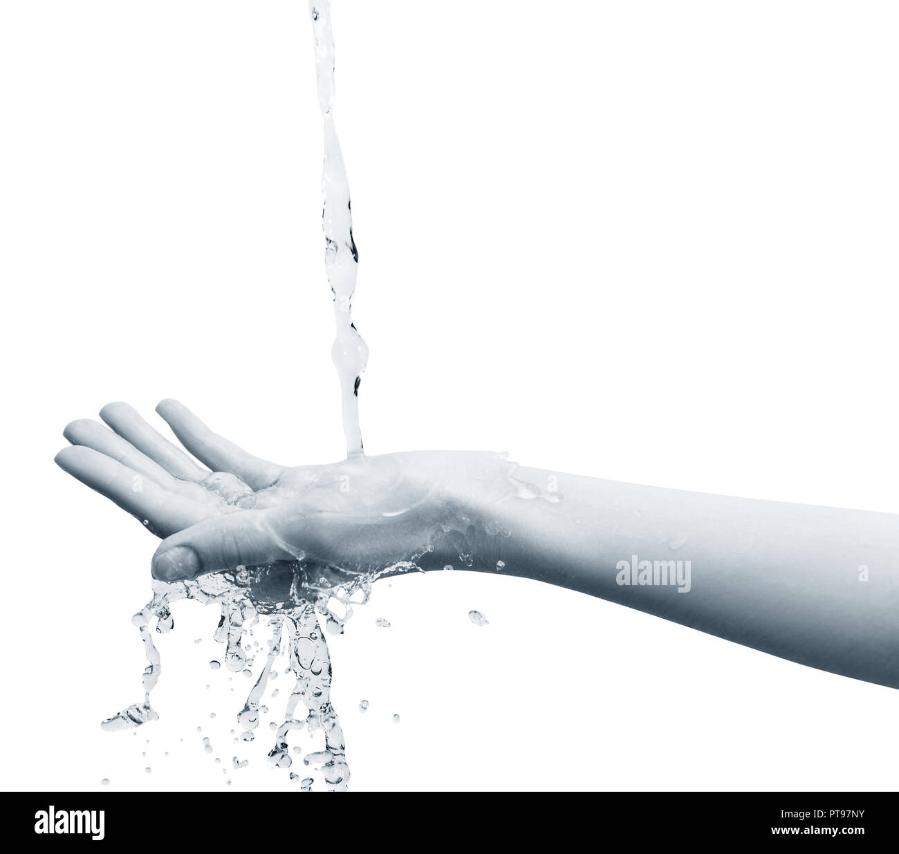 Spray water background Cut Out Stock Images & Pictures - Alamy