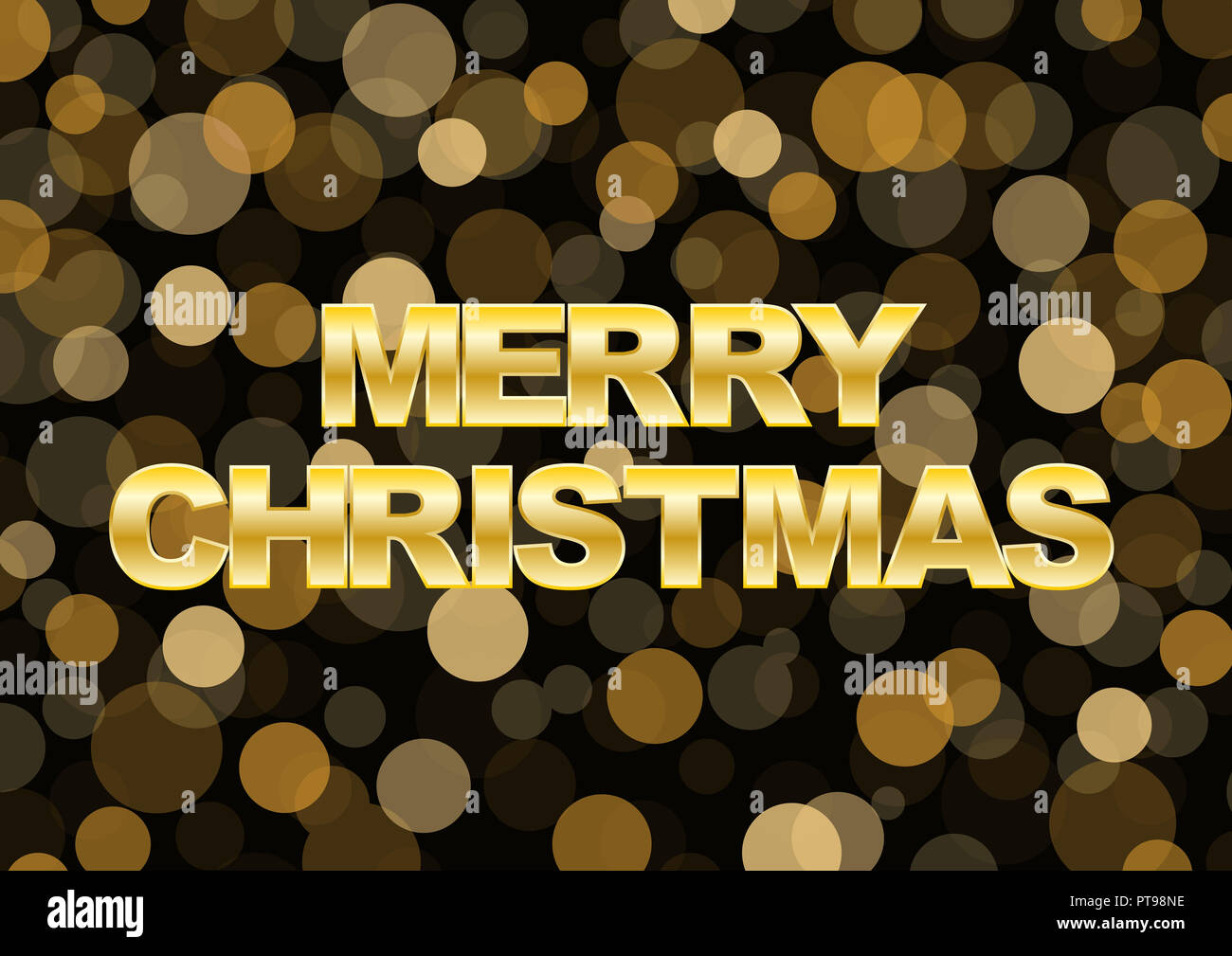 Merry Christmas text and blurry lights. Background for greeting and ...