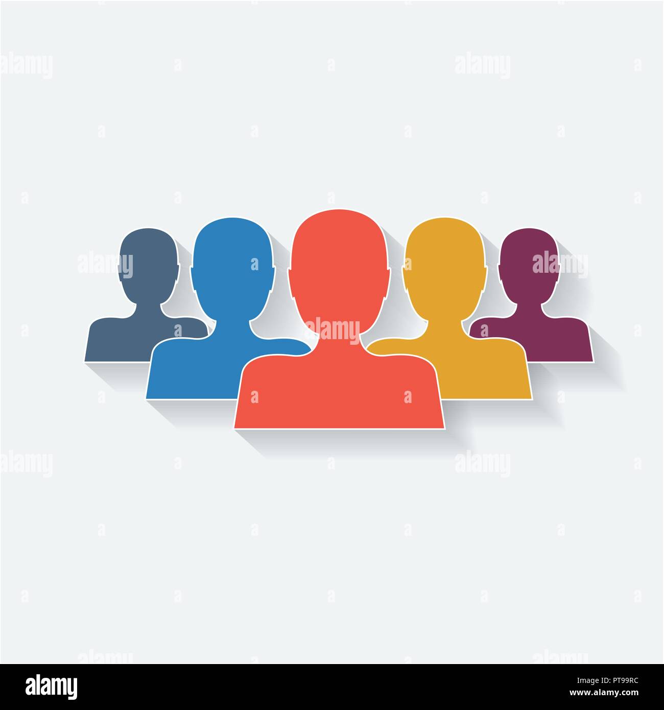 Vector Rainbow Teamwork sign Stock Vector Image & Art - Alamy