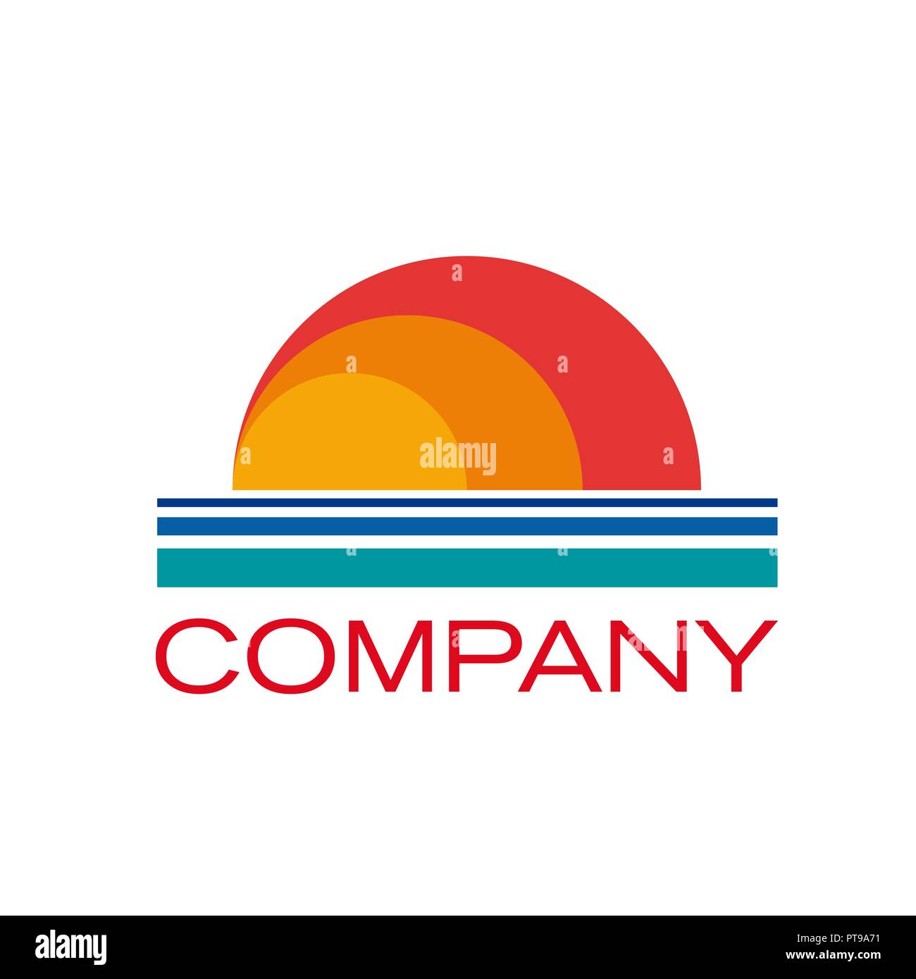 Vector logo sun, abstract shape Stock Vector Image & Art - Alamy