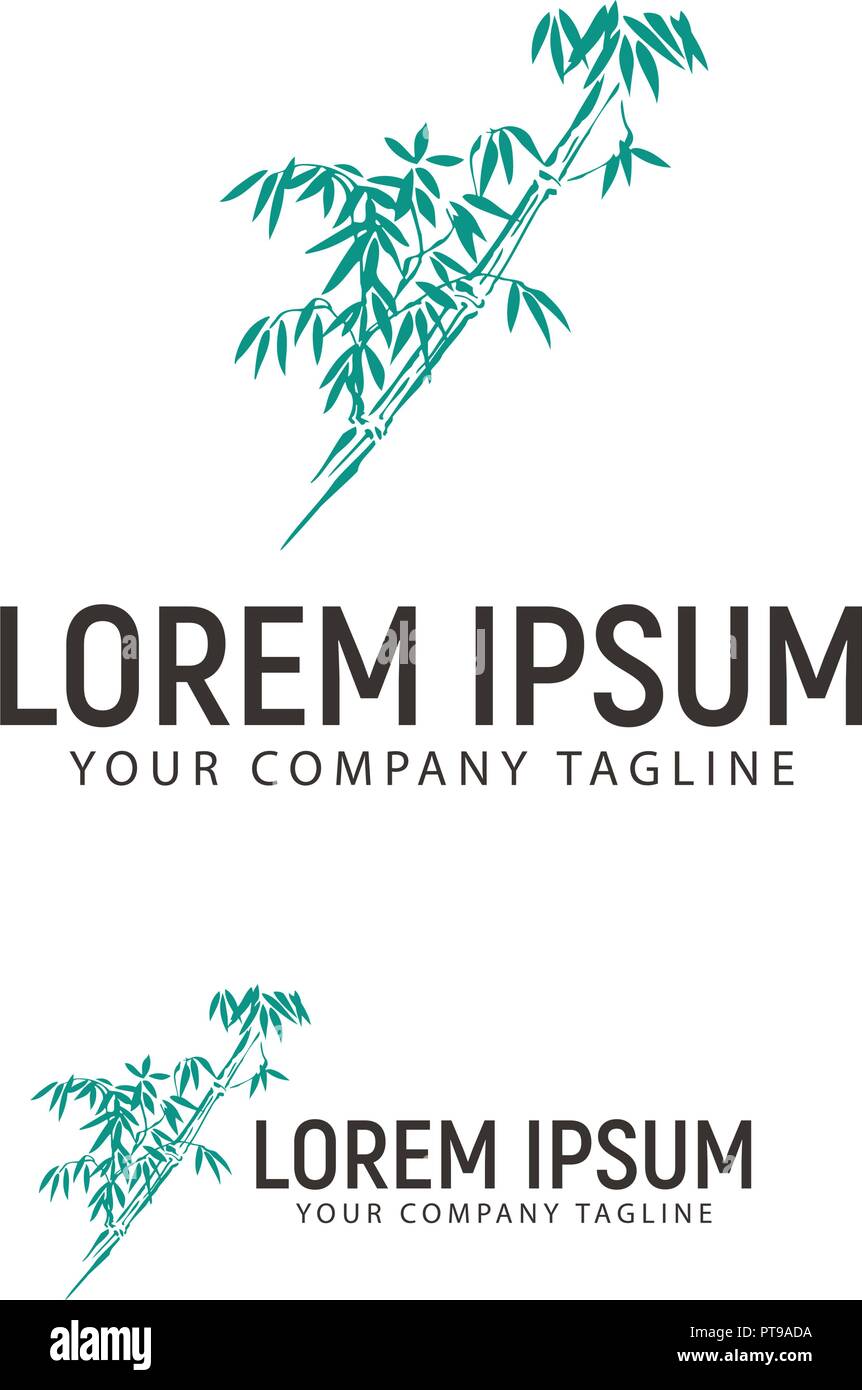 bamboo logo design concept template Stock Vector Image & Art - Alamy