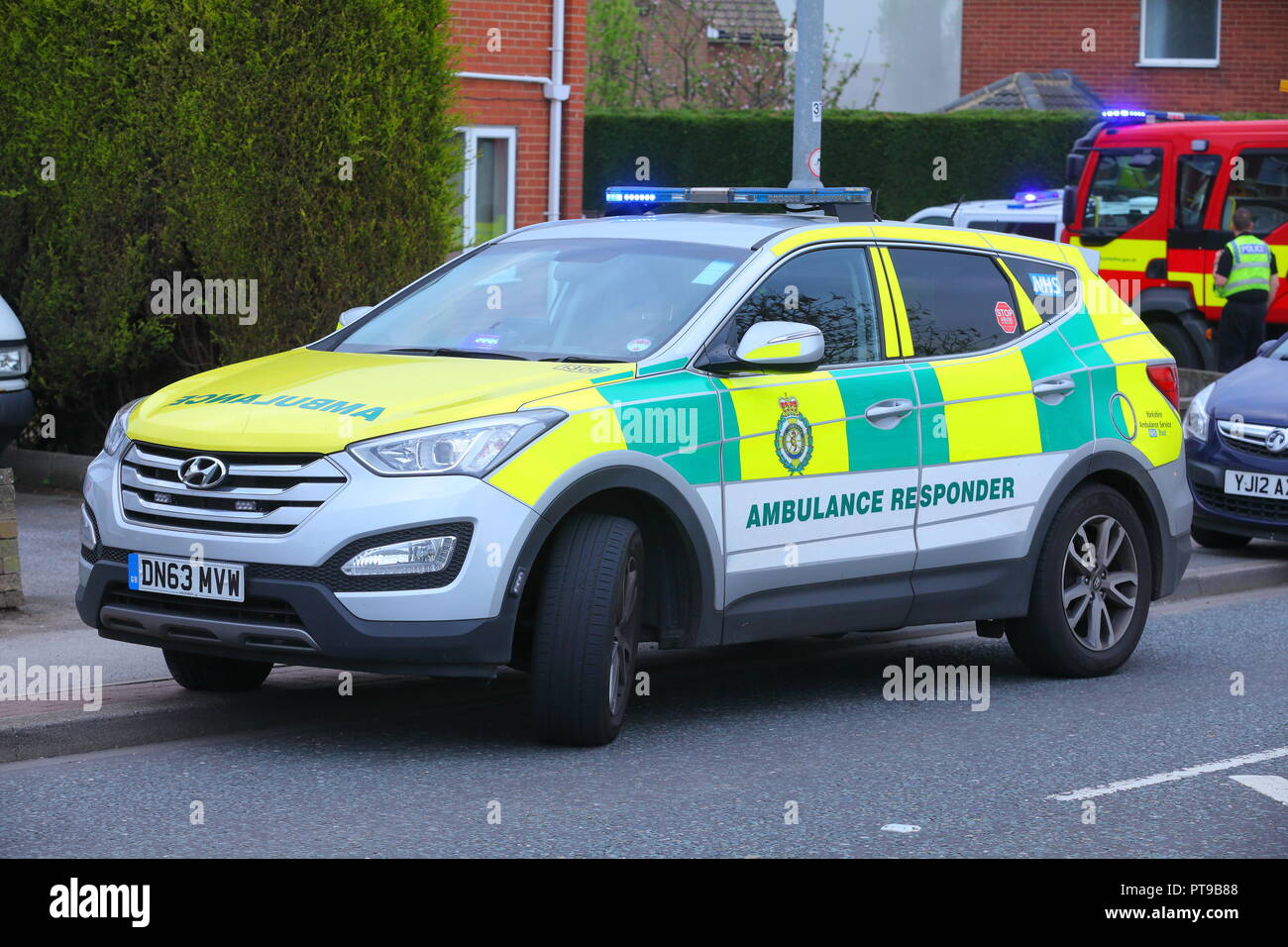 The scene of a fatal house fire in Garforth, Leeds, West Yorkshire ...