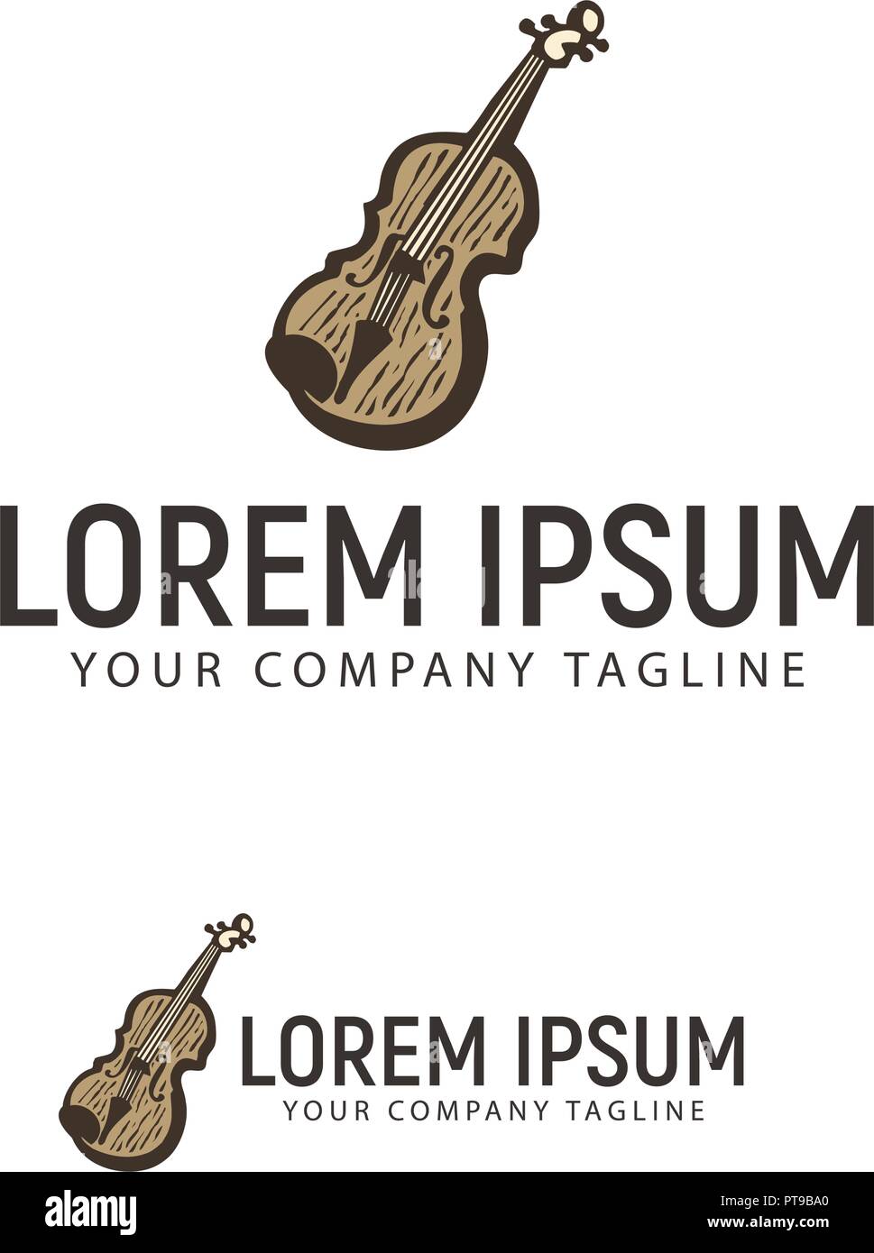 Violin logo hi-res stock photography and images - Alamy