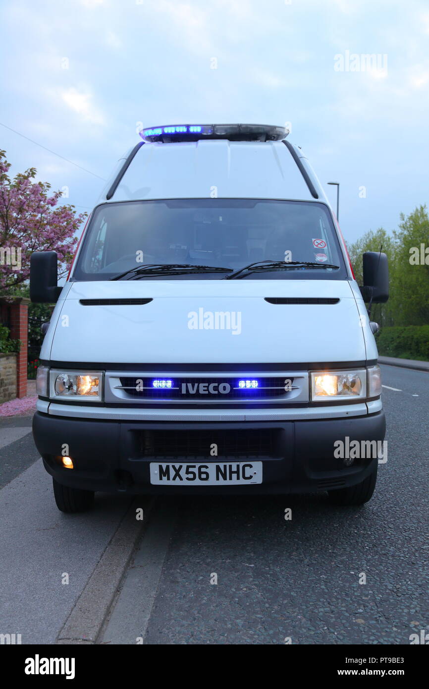 Emergency service vehicles at the scene of a fatal house fire in ...