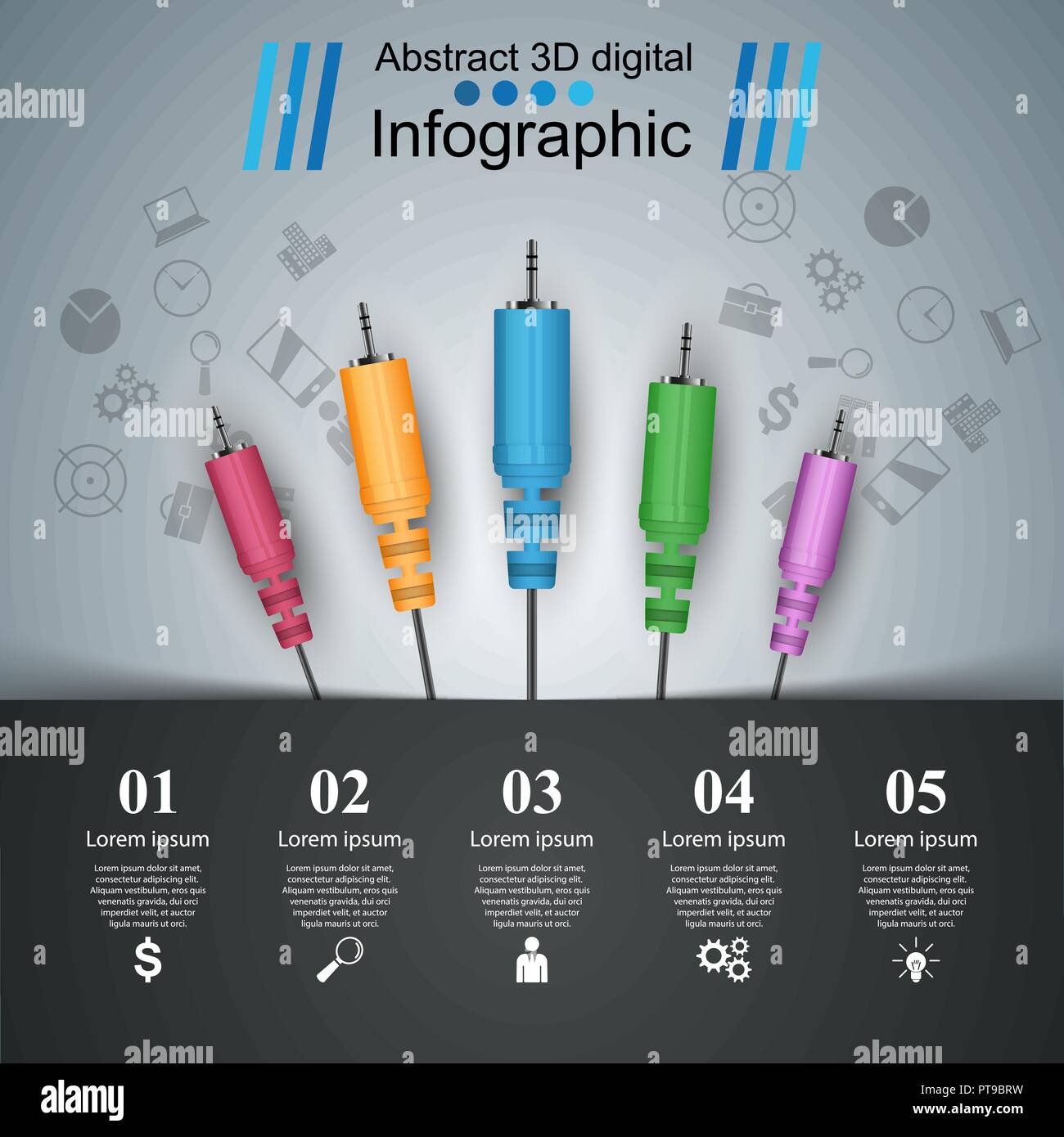 Music education Infographic. cable icon Stock Vector Image & Art - Alamy