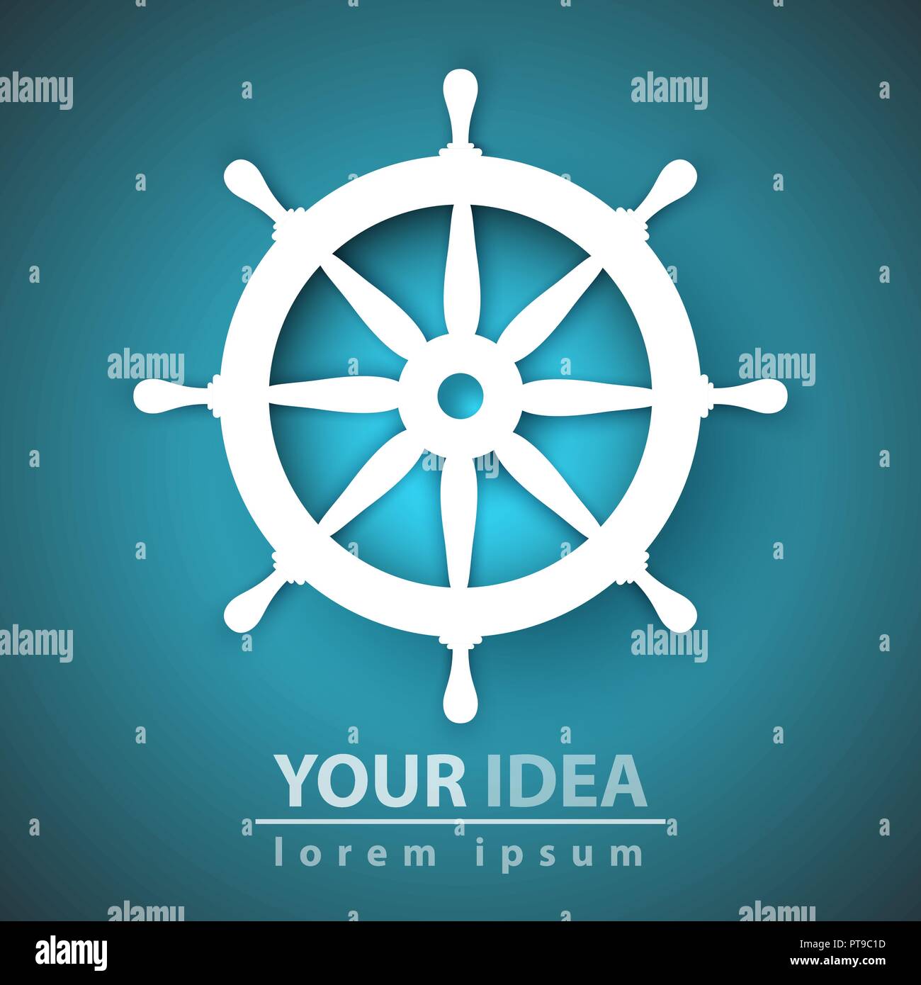 Steering wheel, handwheel -flat shadow icon Stock Vector Image & Art ...