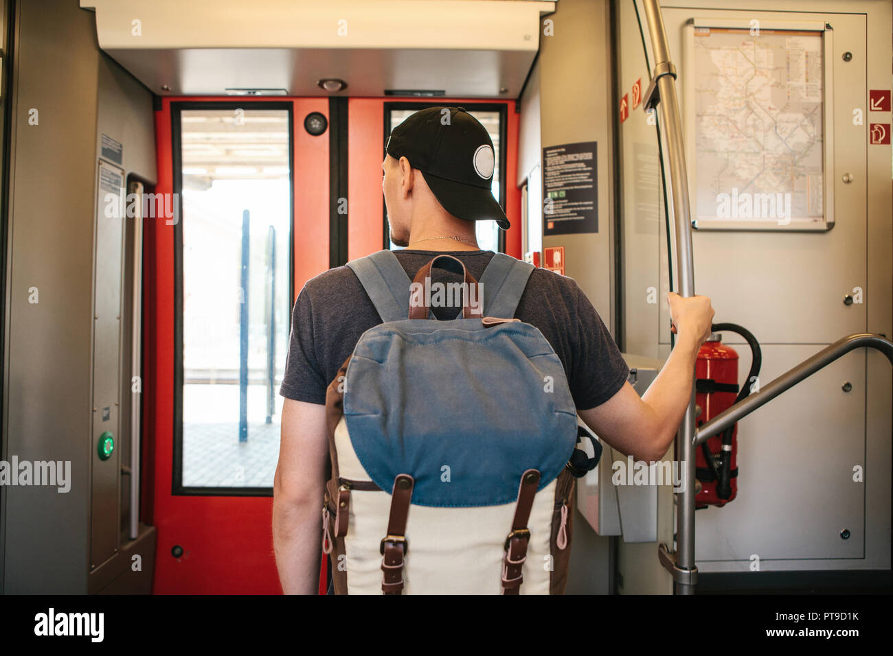 Teenager backpack door hi-res stock photography and images - Alamy