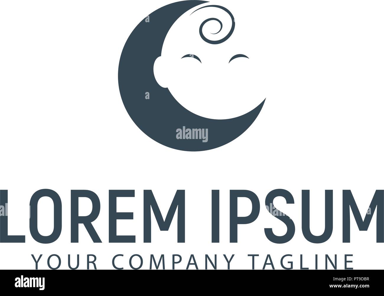 Moon logo hi-res stock photography and images - Alamy