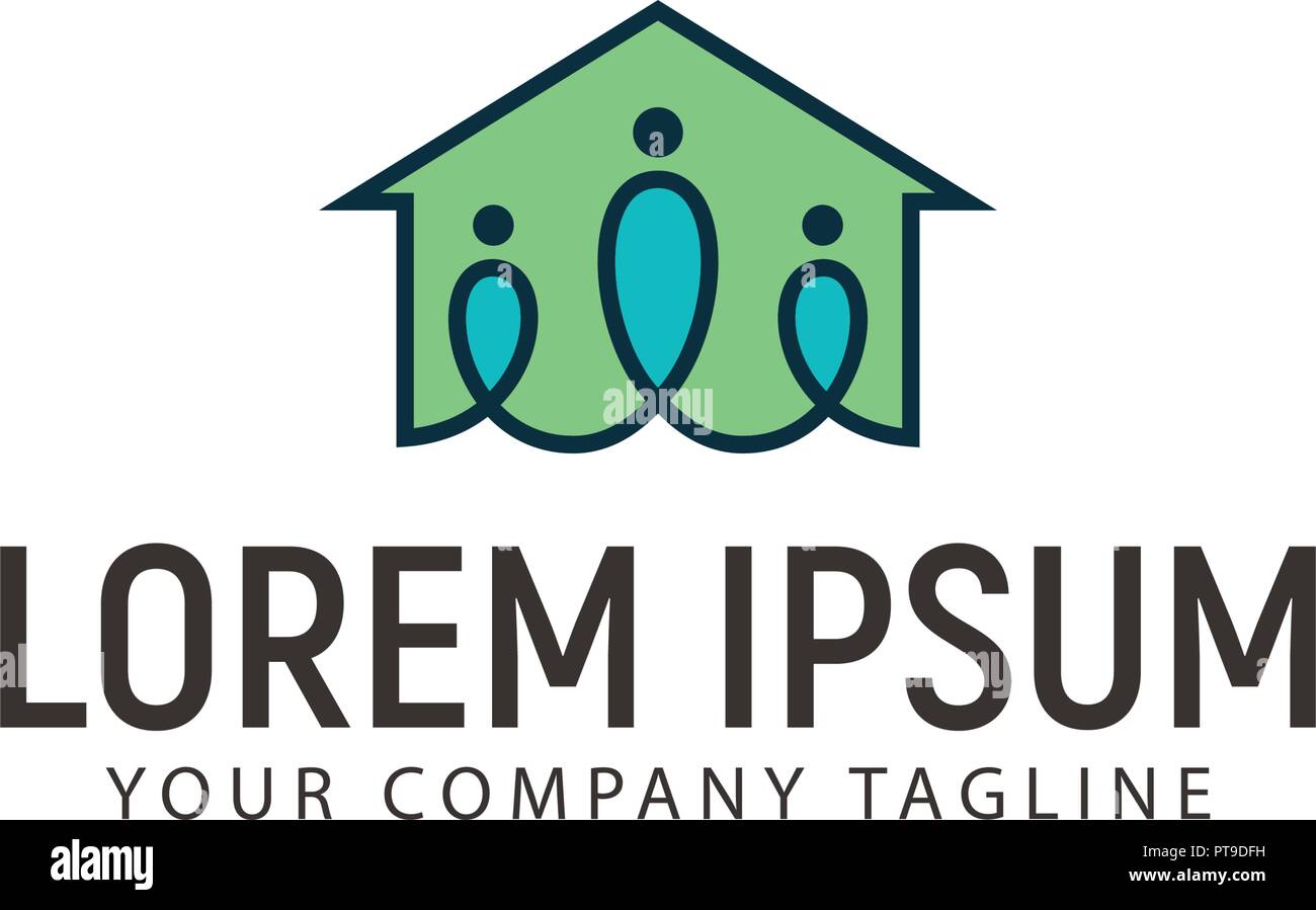 family homes logo design concept template Stock Vector Image & Art - Alamy