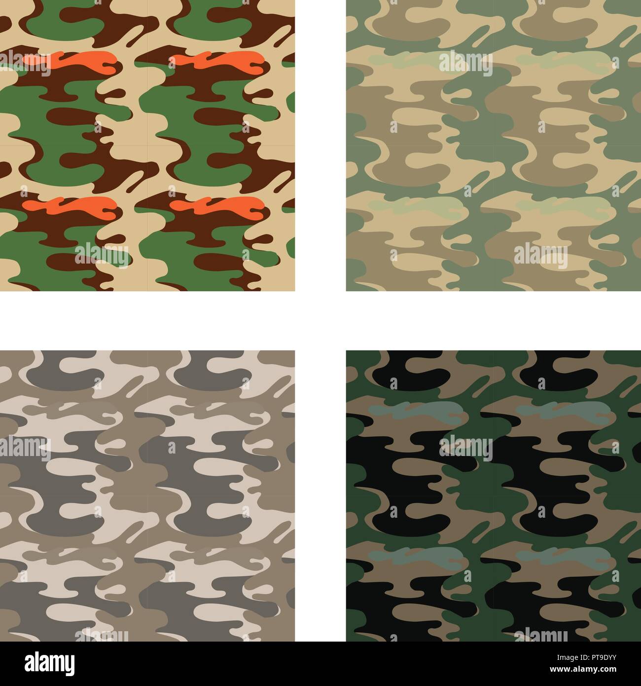camouflage pattern design with different color Stock Vector Image & Art ...