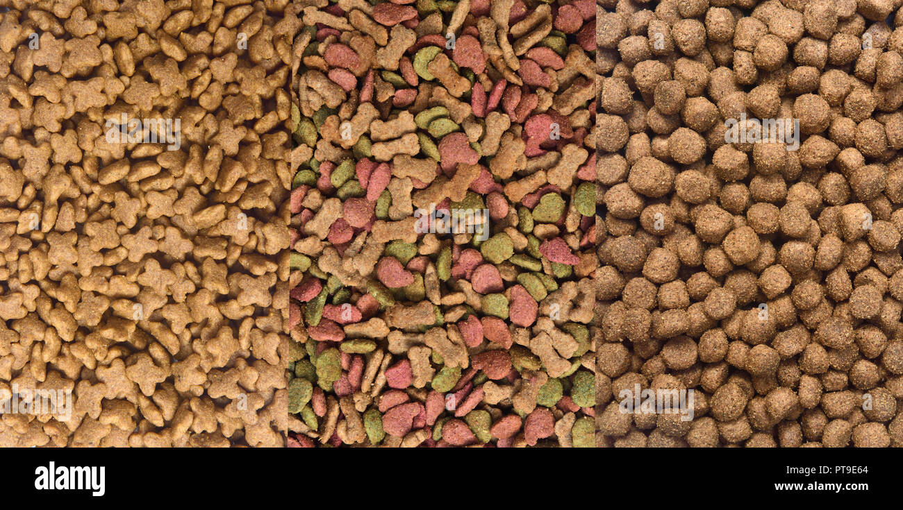 different types of dog food Stock Photo - Alamy