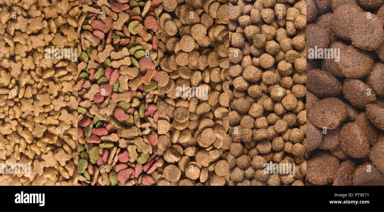 different types of dog food Stock Photo - Alamy