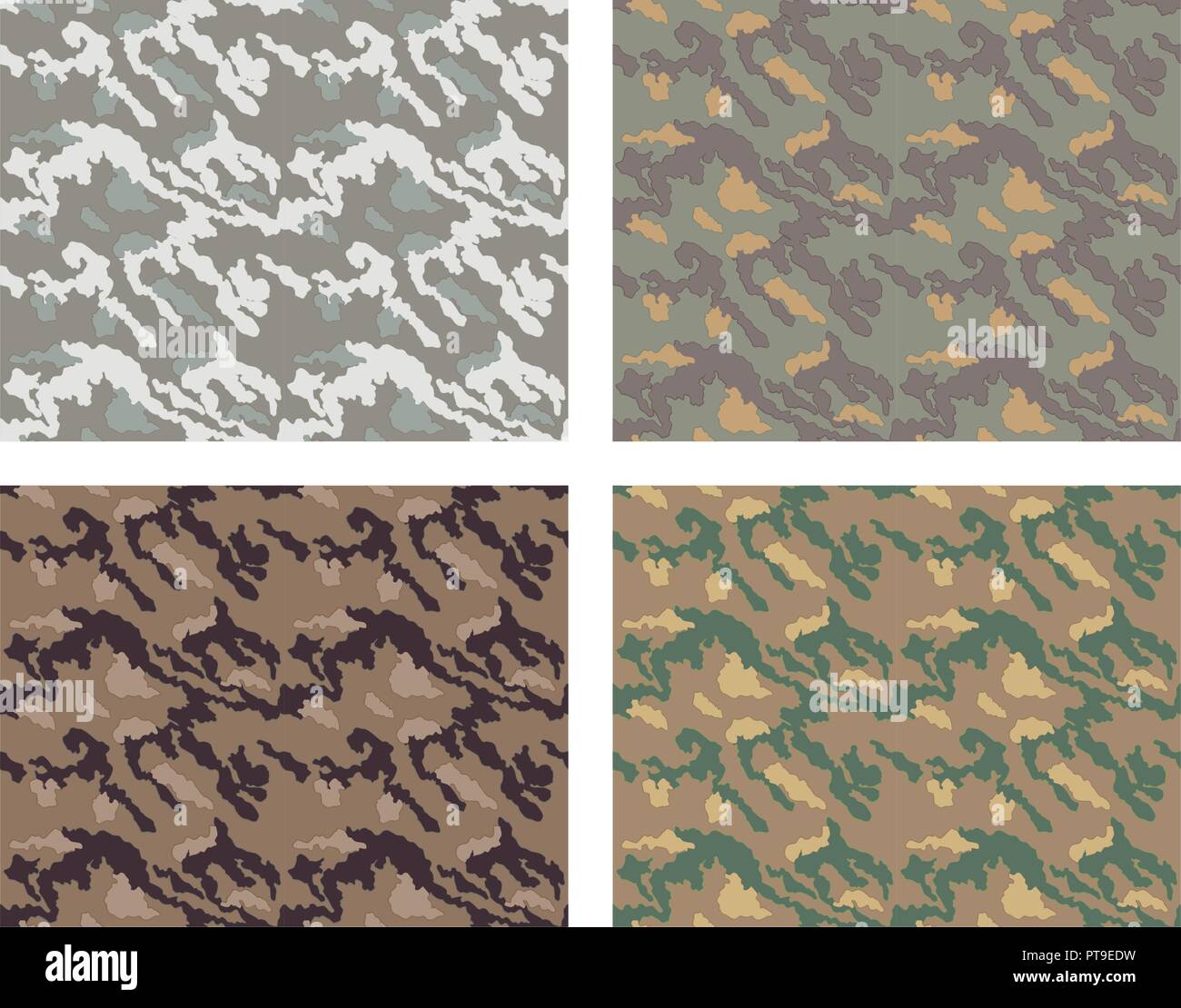 camouflage pattern design with different color Stock Vector Image & Art ...