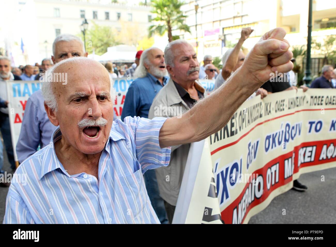 Angry pensioners hi-res stock photography and images - Alamy