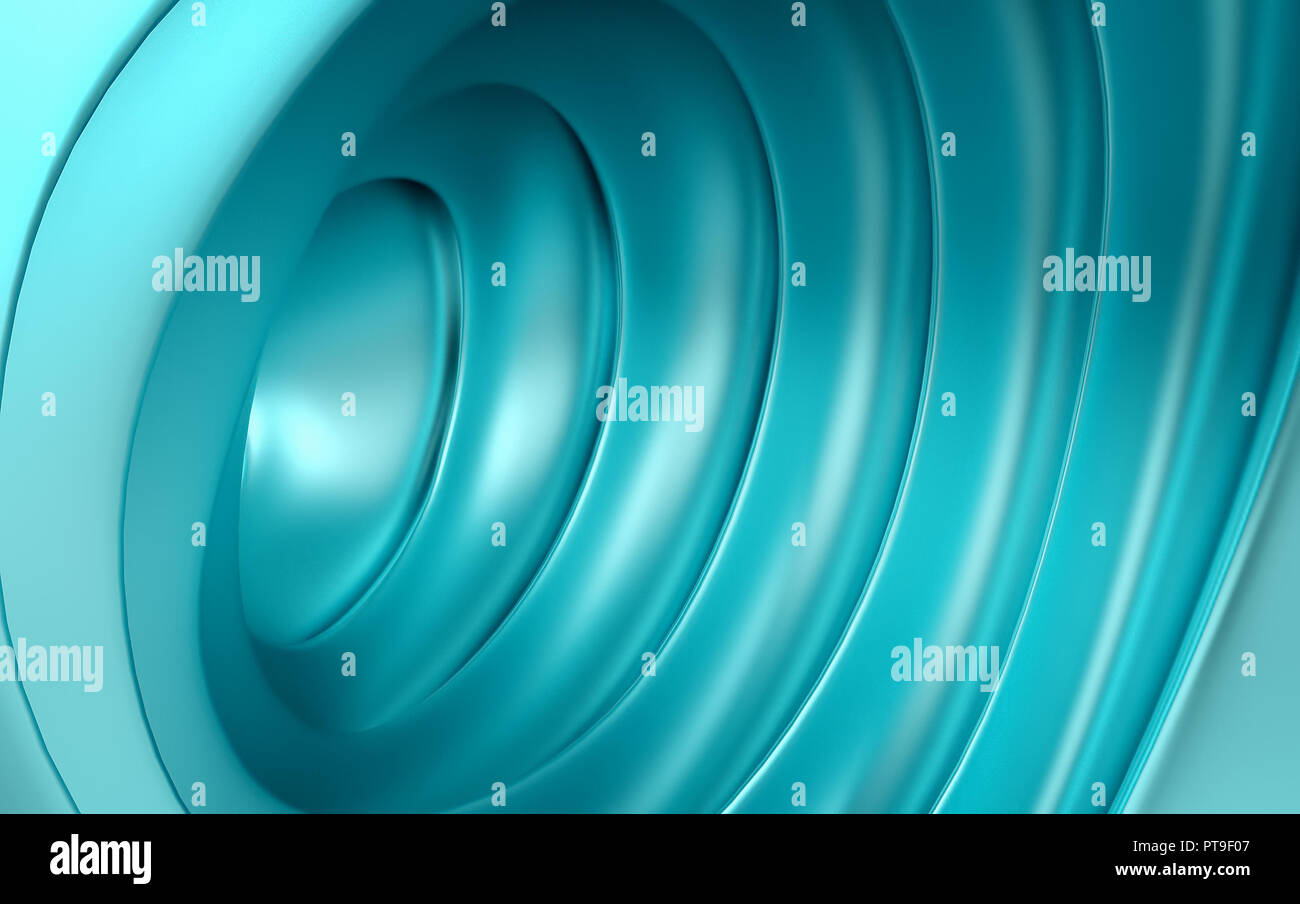 Abstract blue geometric conus background. 3 D render Stock Photo - Alamy