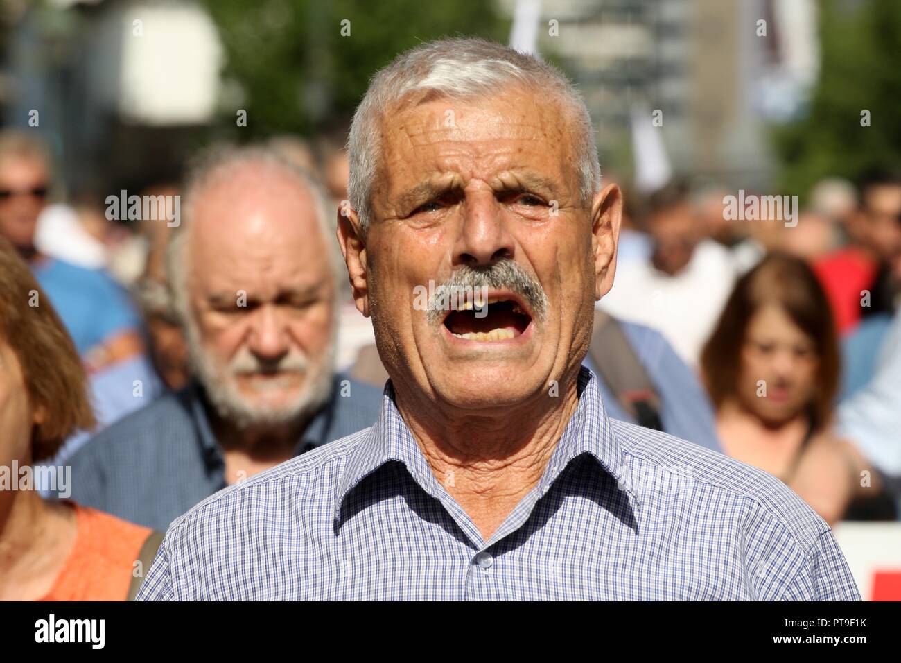 Portrait old greek man moustache hi-res stock photography and images ...
