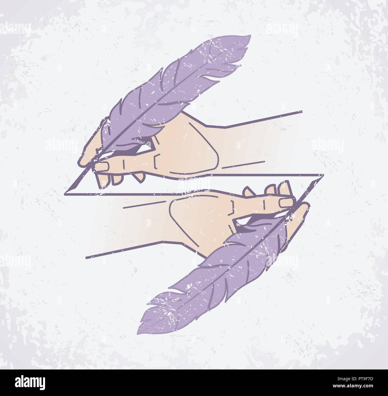 Self connection Stock Vector Images - Alamy