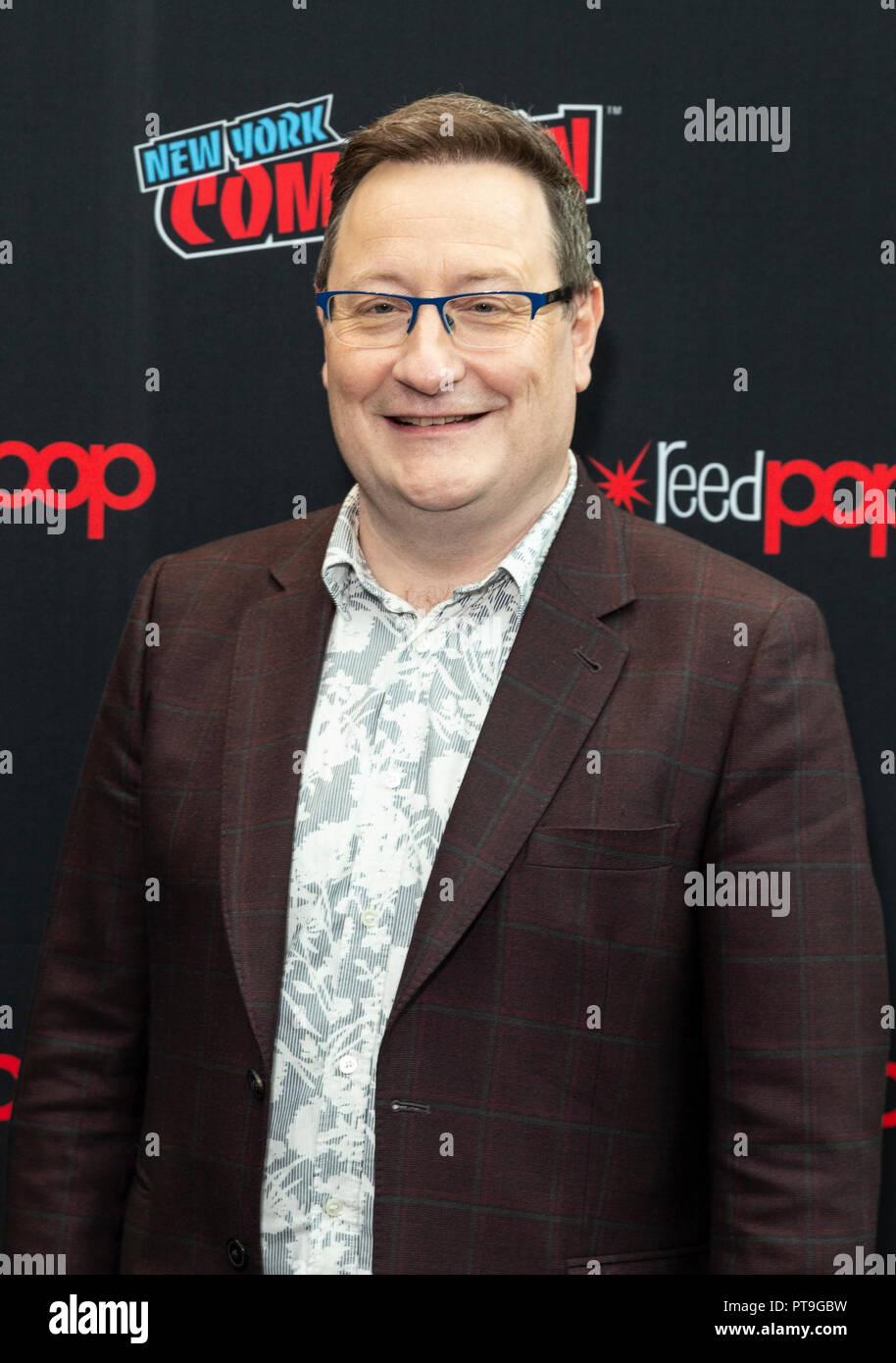 New York, NY - October 7, 2018: Chris Chibnall attends photocall for ...