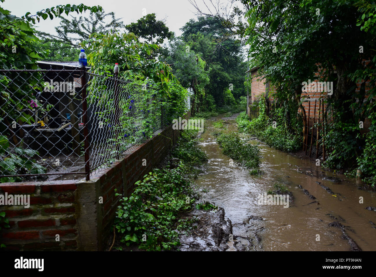 Sonsonate, El Salvador, 07th October, 2018, streets of Sonzacate ...