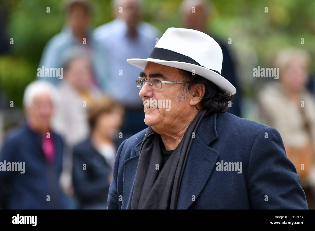 Albano during the funeral of Montserrat Caballe, Barcelona opera singer ...