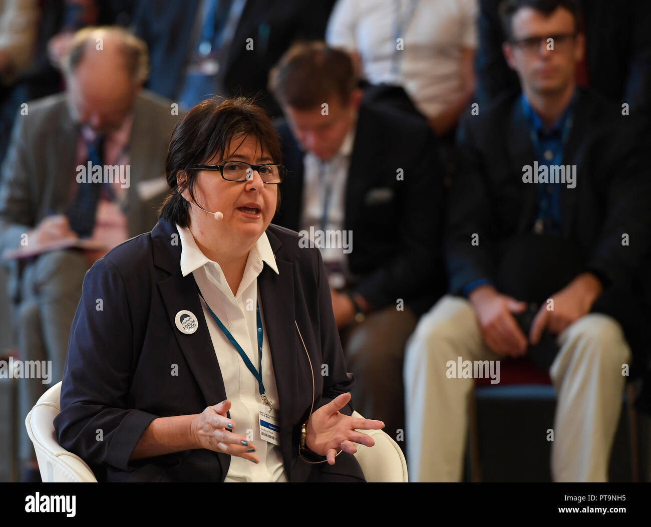 Political scientist Alina Mungiu-Pippidi attends the 22nd Forum 2000 ...