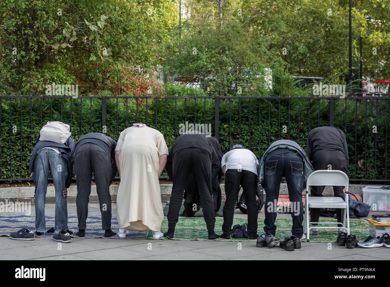 Praying in public spaces hi-res stock photography and images - Alamy