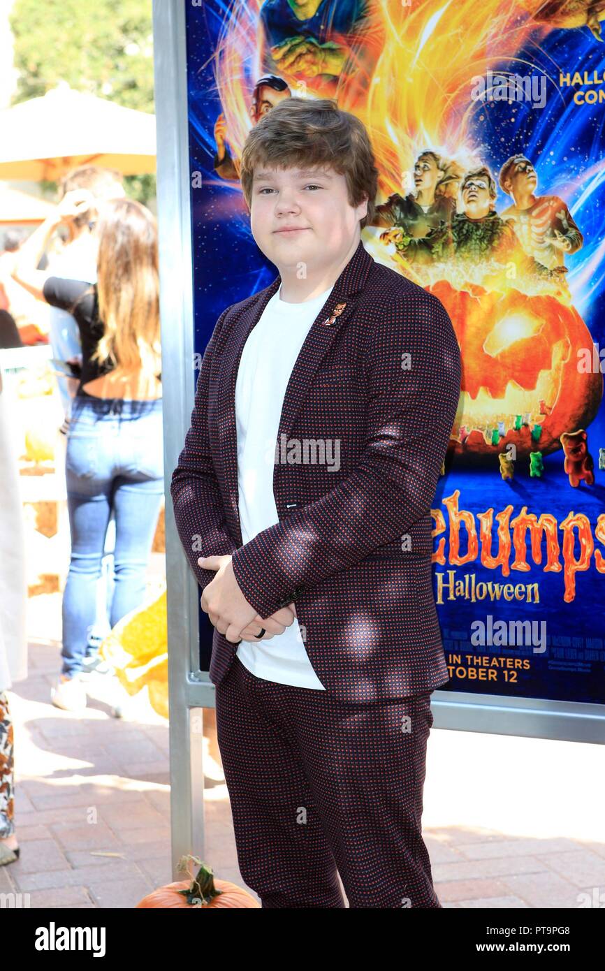 Jeremy Ray Taylor at arrivals for GOOSEBUMPS 2: HAUNTED HALLOWEEN ...