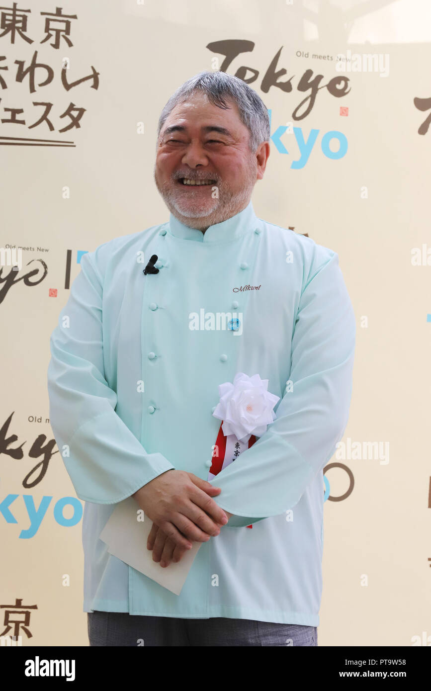 Tokyo, Japan. 6th Oct, 2018. French restaurant chef Kiyomi Mikuni ...