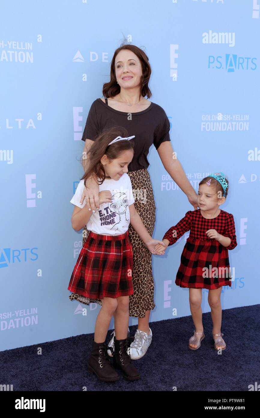 Santa Monica, CA. 7th Oct, 2018. Marla Sokoloff, daughters at arrivals ...