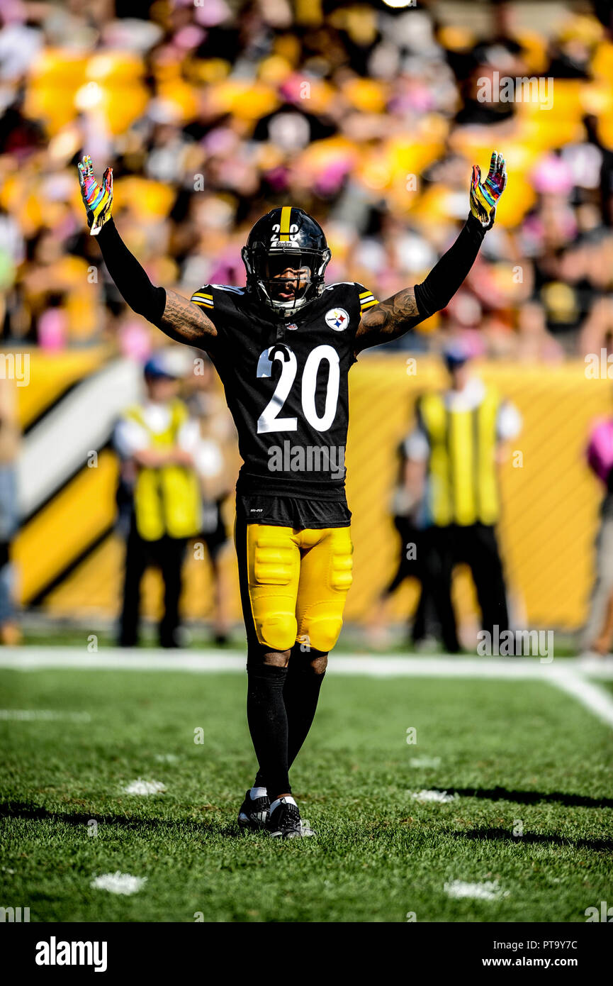 Pittsburgh, PA, USA. 7th Oct, 2018. Steelers #20 Cameron Sutton during ...