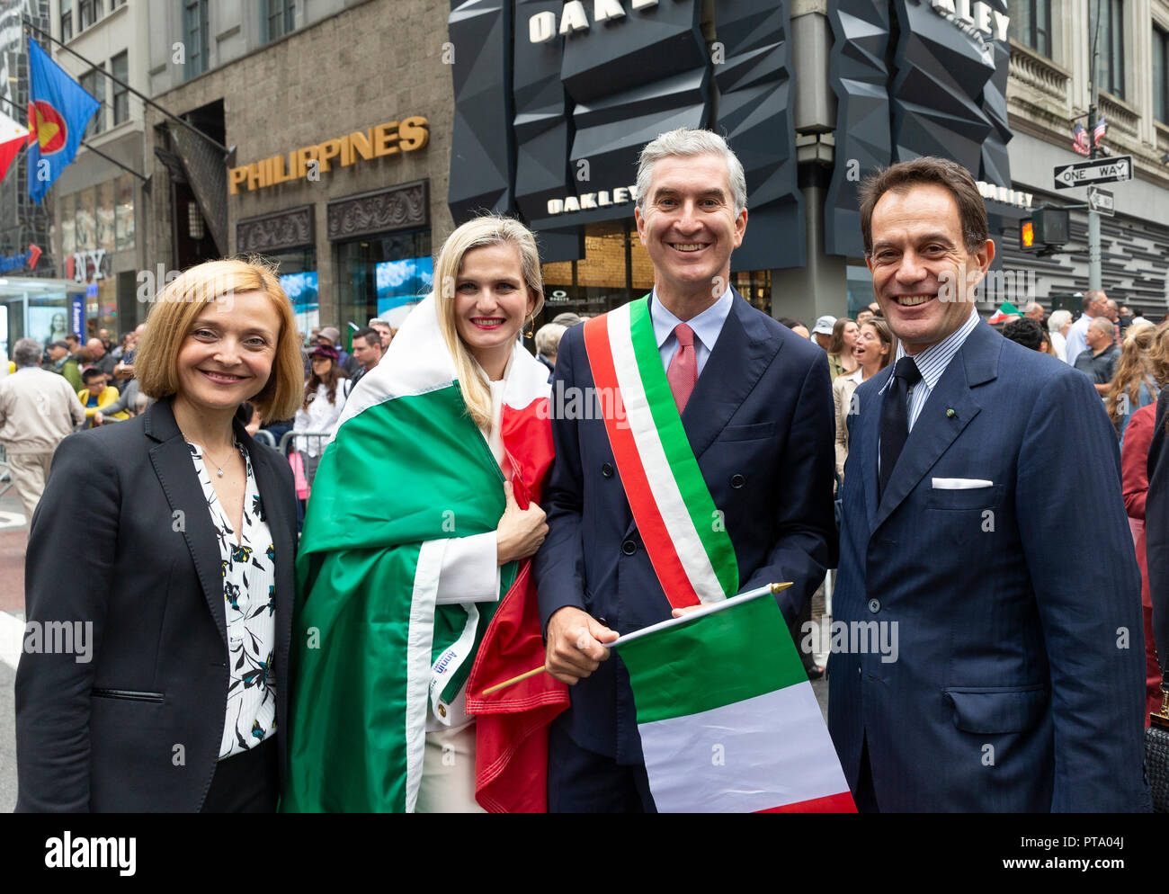 New York, USA - October 8, 2018: Consul General of Italy Francesco ...