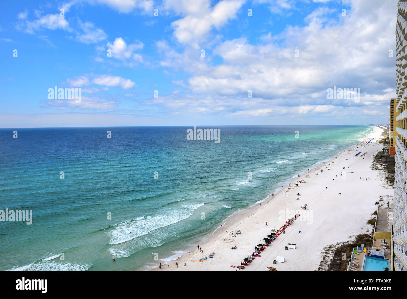 Clearwater drone view florida beach hi-res stock photography and images ...