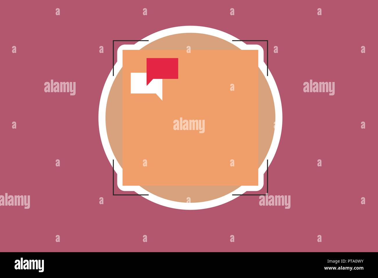 Flat design business Vector Illustration Empty template esp isolated ...