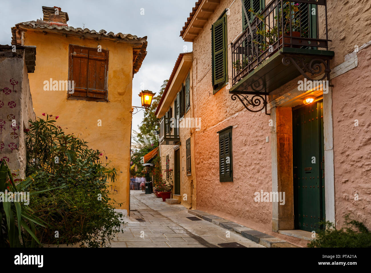 Old buildings in Plaka district of Athens, Greece Stock Photo - Alamy