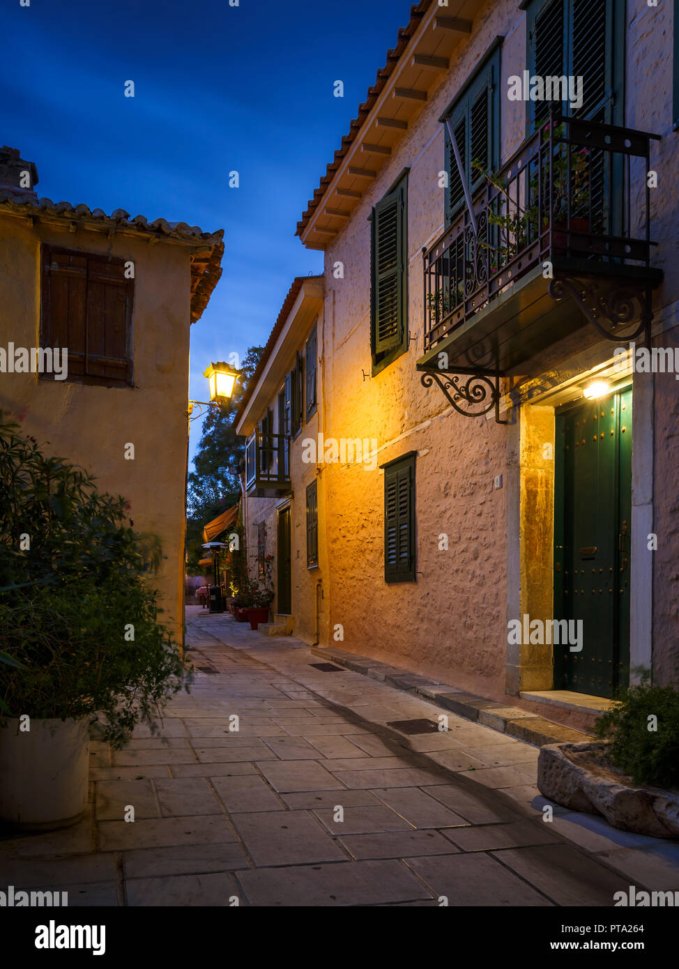 Old buildings in Plaka district of Athens, Greece Stock Photo - Alamy