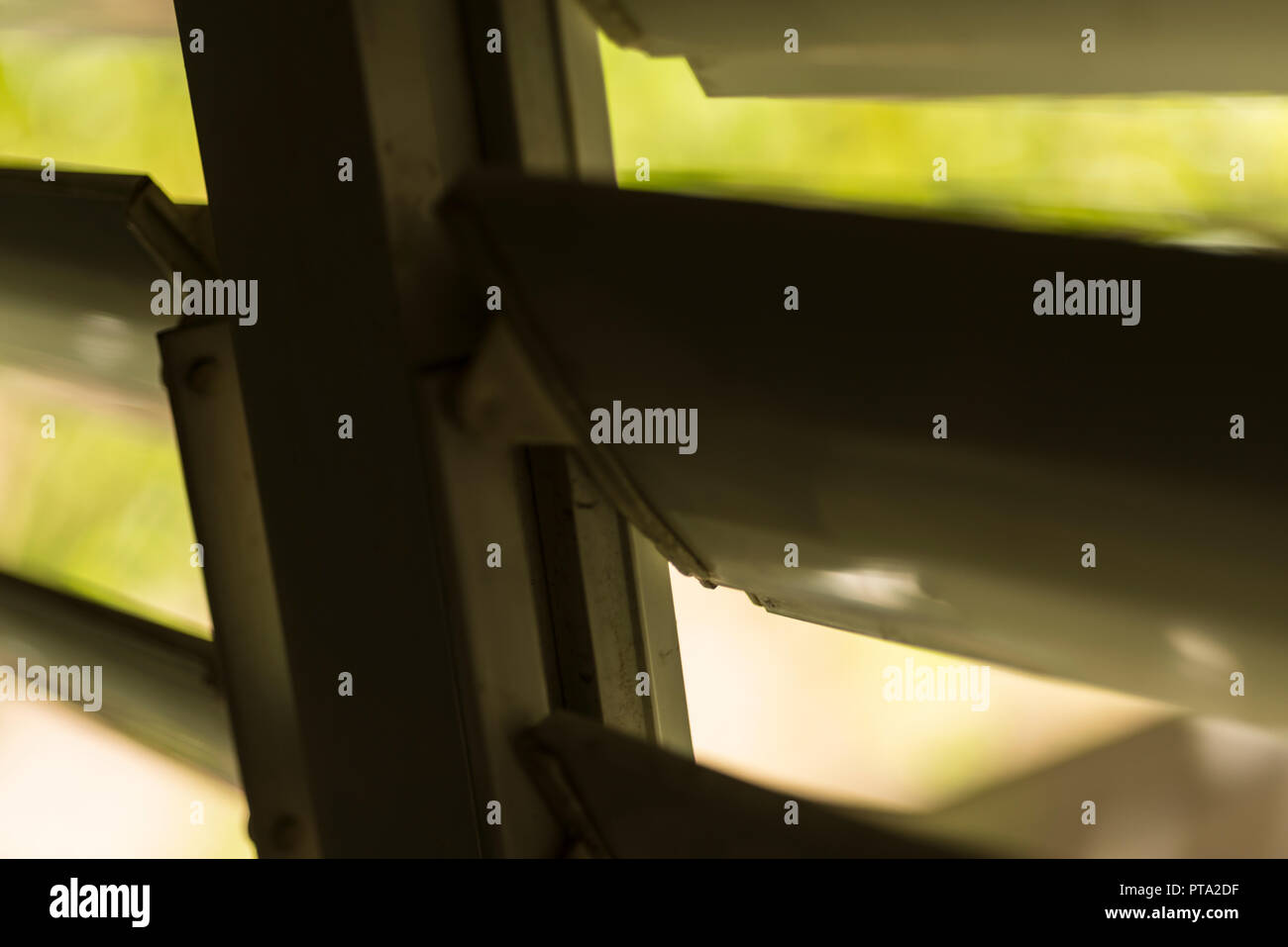 Window shade half open Stock Photo - Alamy