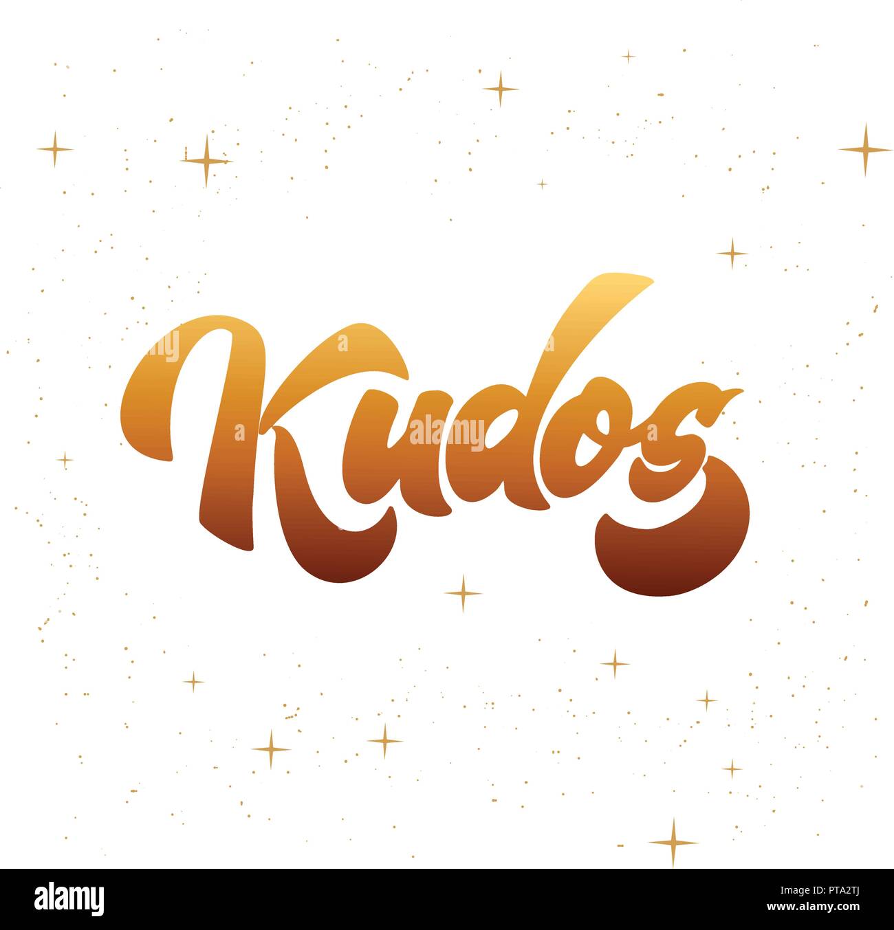 Bravo Kudos. Beautiful greeting card scratched calligraphy text word ...